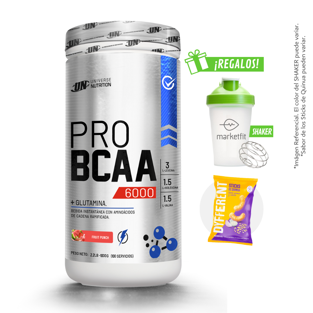 PRO BCAA 1KG AMINOÁCIDOS UN + REGALOS – MarketfitPe